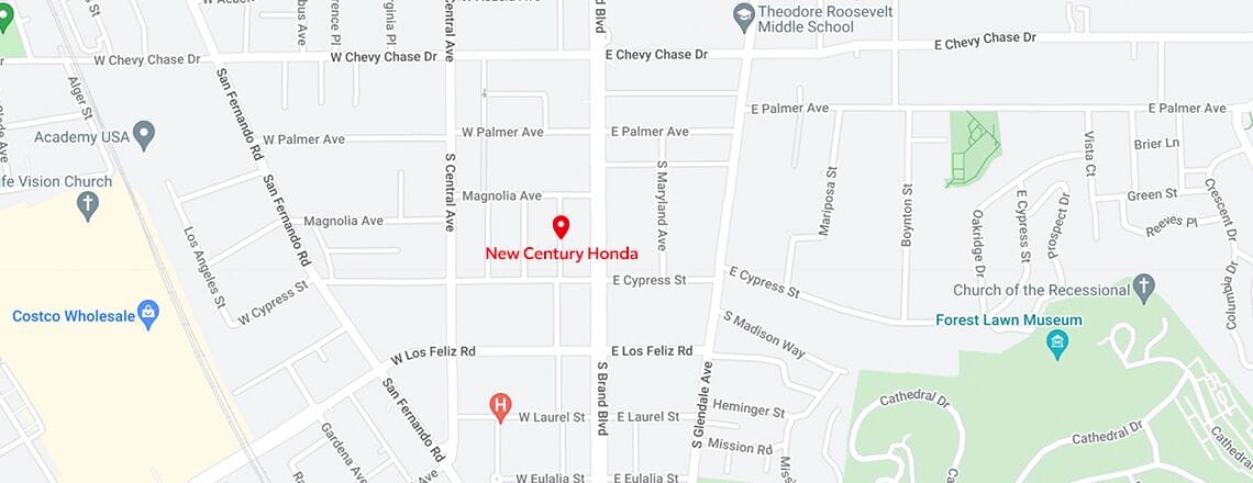 New Century Honda | Get Direction - Hours of Operations - Contact Us
