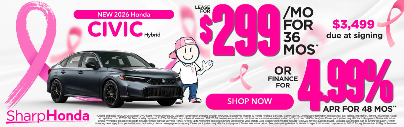 New & Used Honda Dealer | Topeka, KS | Sharp Honda