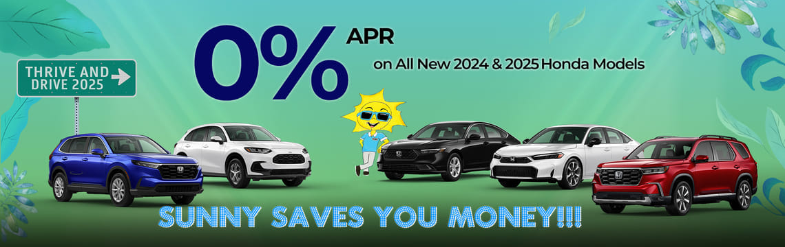 Sunset Honda | 0% APR Special | Sunset Honda